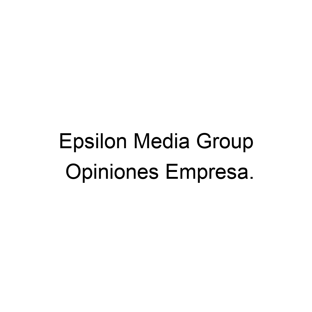 Opiniones Epsilon Media Group, 8181253500
